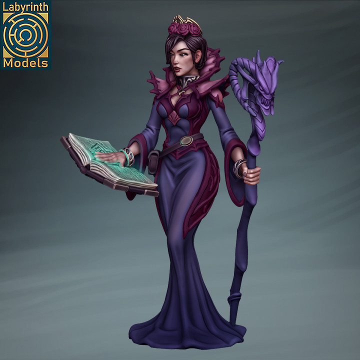 3D Printable Witches set - 32mm scale by Labyrinth Models