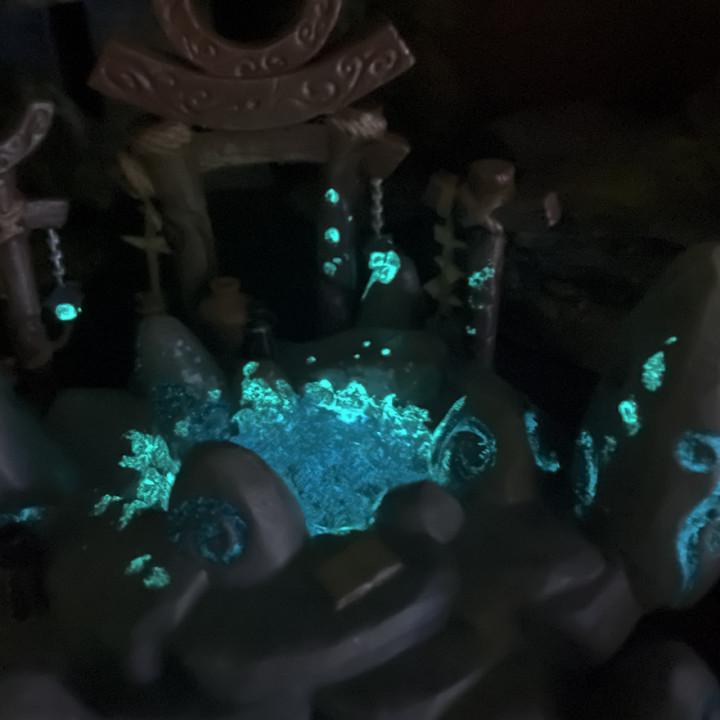 3D Printable Moonwell by Gracewindale Mini Scenery
