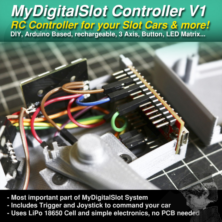 3D Printable MyDigitalSlot Basic Controller. DIY Arduino based Radio ...