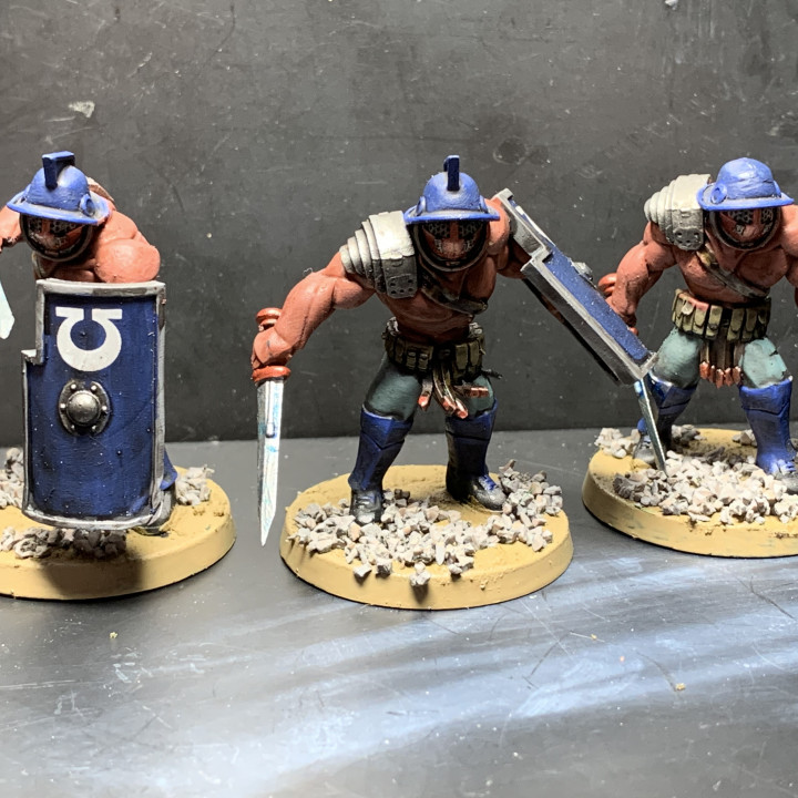 3D Print of Roman Ogre Gladiators - Presupported by Shyftyindustries