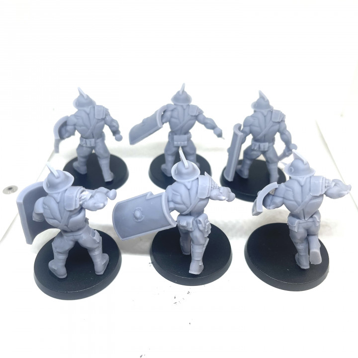 3D Print of Roman Ogre Gladiators - Presupported by davefnh