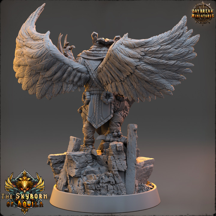 3D Printable Feero Overglide - The Skyborn of Aquila by Daybreak Miniatures