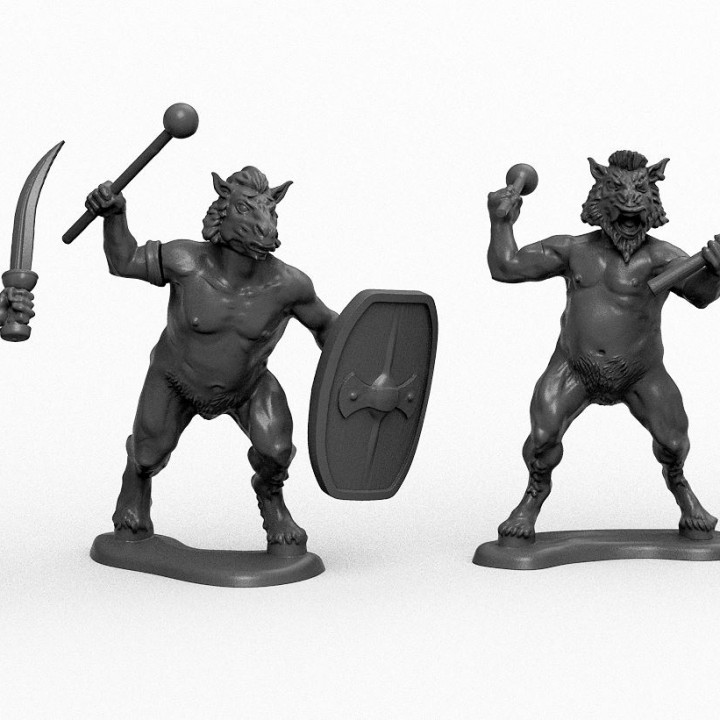 3D Printable Satyrs by Robert G Dunham