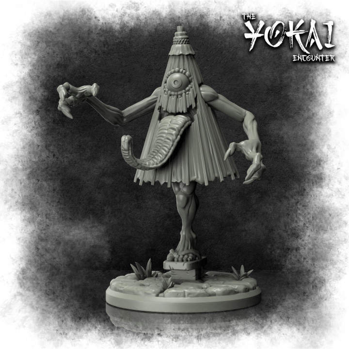 3D Printable The Yokai Encounter - KARAKASA 32mm by Adaevy Creations