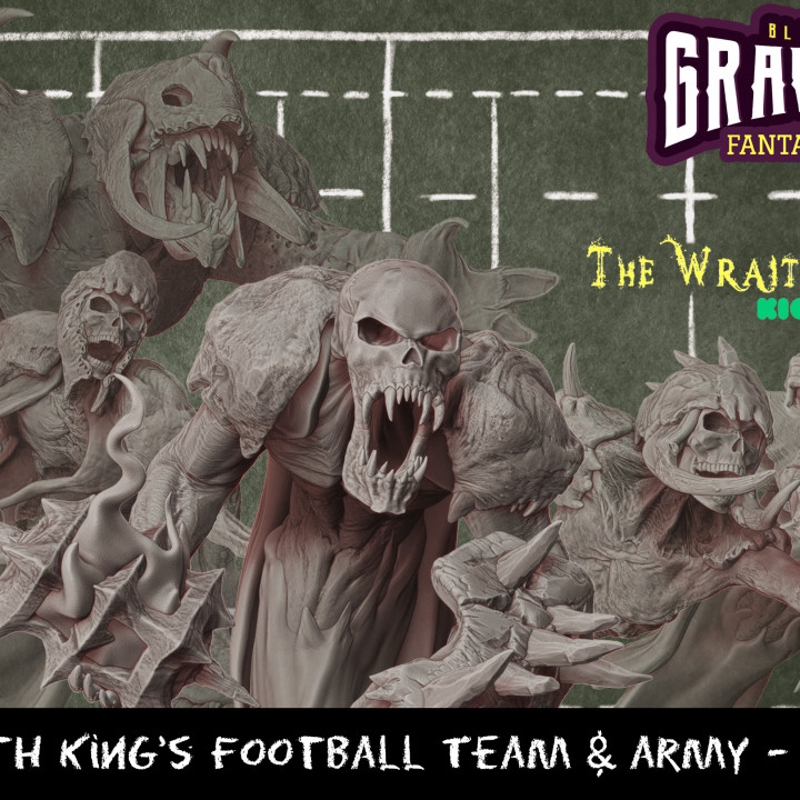 3D Printable Wraith Blitzer - Fantasy Football 32mm by z.axis.factory