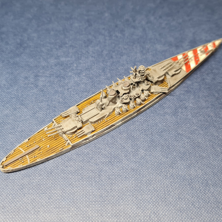 3D Printable Littorio class battleship 1/1800 scale by Lee McColl