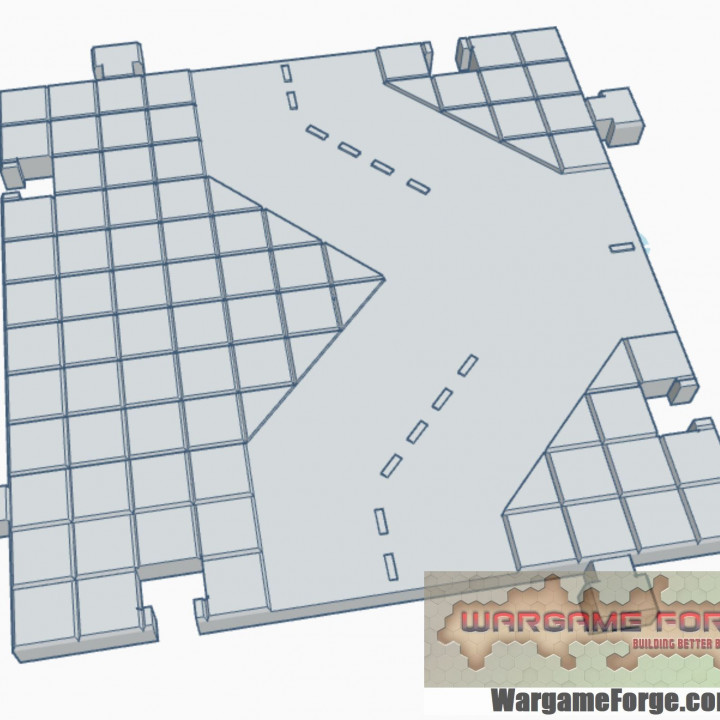3D Printable City Block Street Tile Set, Set of 15 STL Tiles by Wargame ...