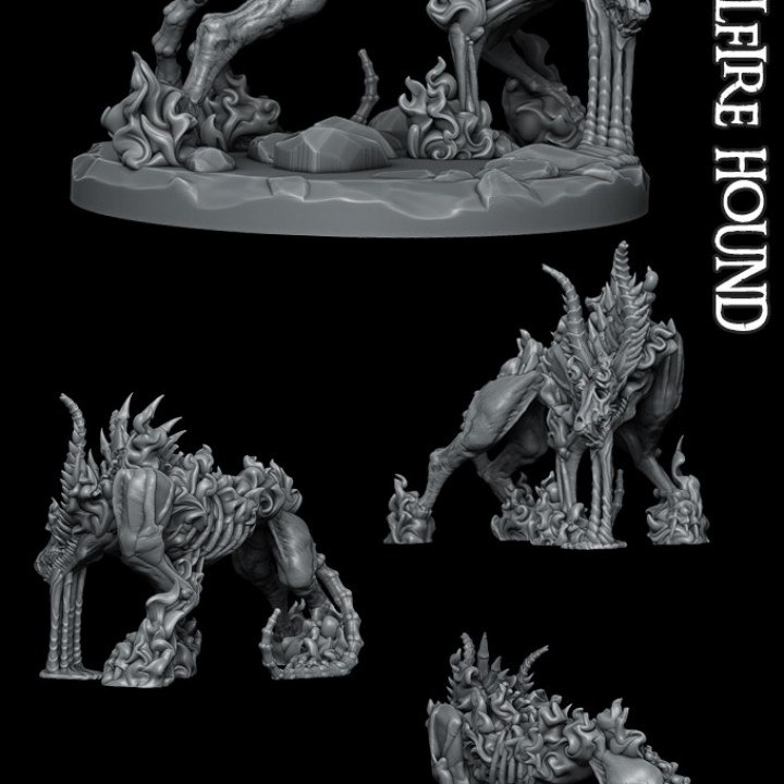 3D Printable Hellfire Hound by RocketPigGames