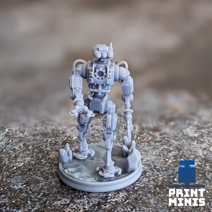3D Printable Sentinel - Patrol Robot - Expedition Collection by Print Minis