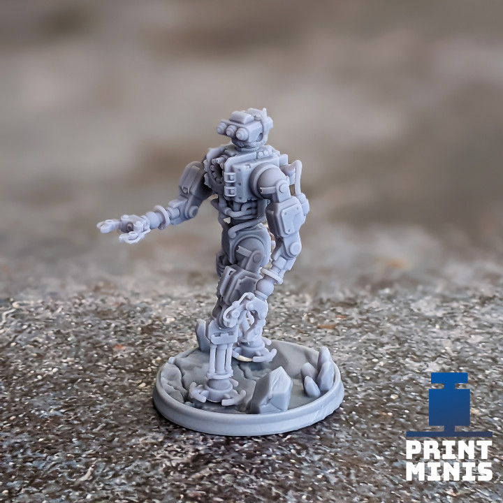 3D Printable Sentinel - Patrol Robot - Expedition Collection by Print Minis