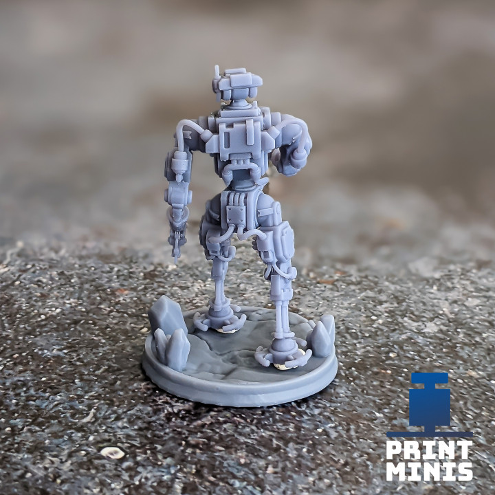 3D Printable Sentinel - Patrol Robot - Expedition Collection by Print Minis
