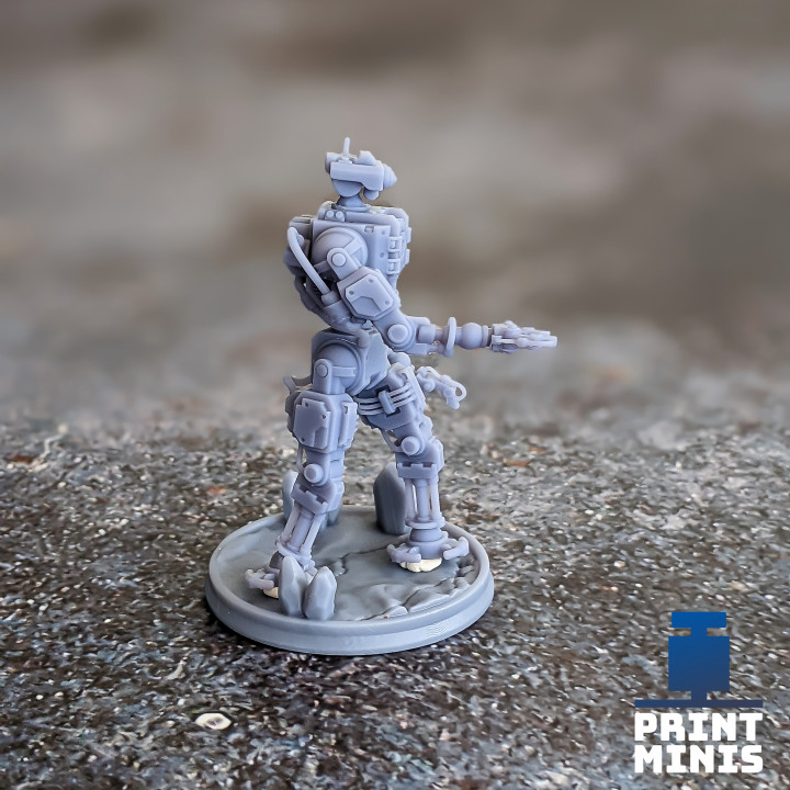 3D Printable Sentinel - Patrol Robot - Expedition Collection by Print Minis