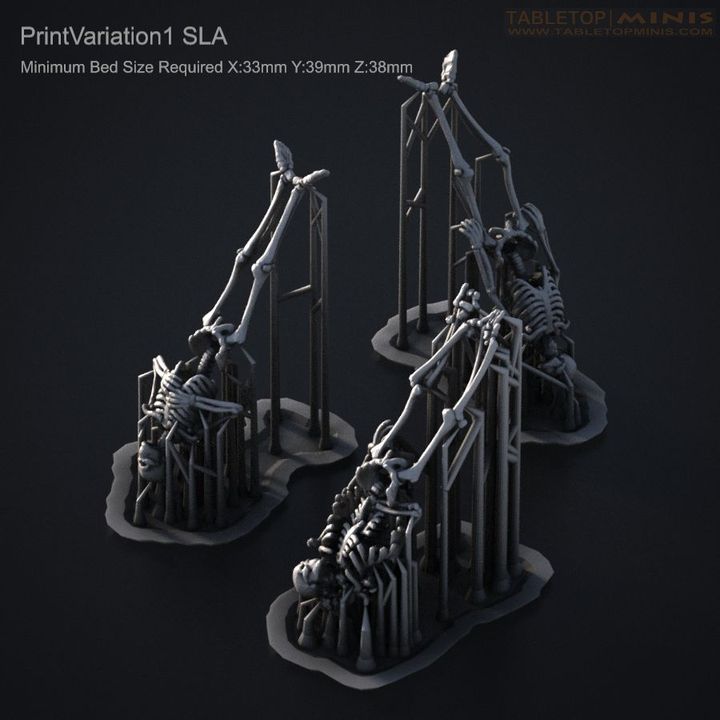 3D Printable Corpse Skeleton by TableTopMinis
