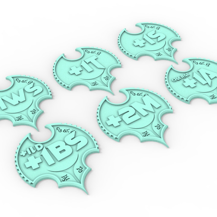 3D Printable Dark city - Wargame Token by Proxywars