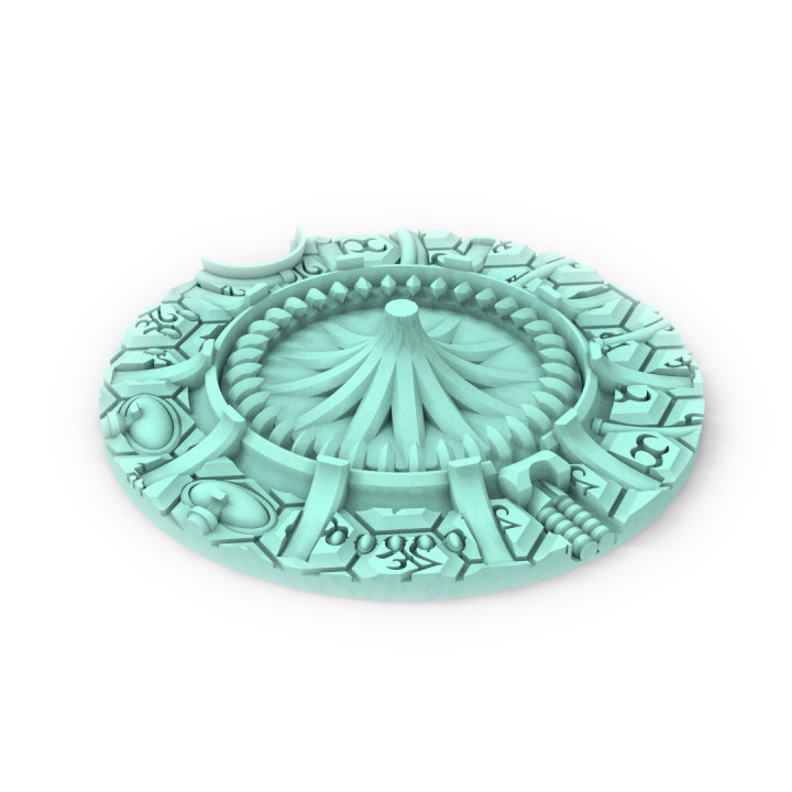 3D Printable Dark city - Objective zones & tokens by Proxywars