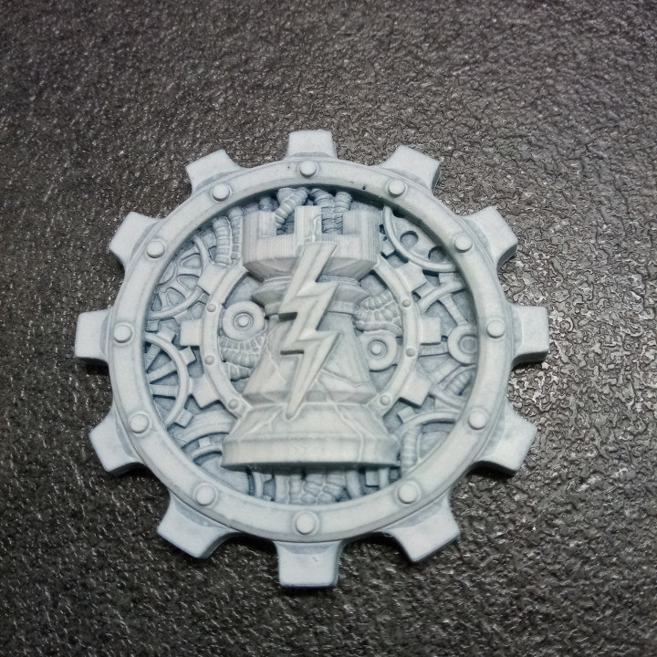 3D Printable WARHAMMER 40,000.ADEPTUS MECHANICUS.SYMBOL ORDO REDUCER by ...