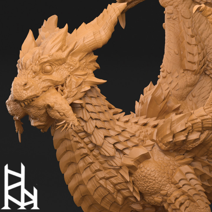 3D Printable Pseudodragon by 3DArtGuy