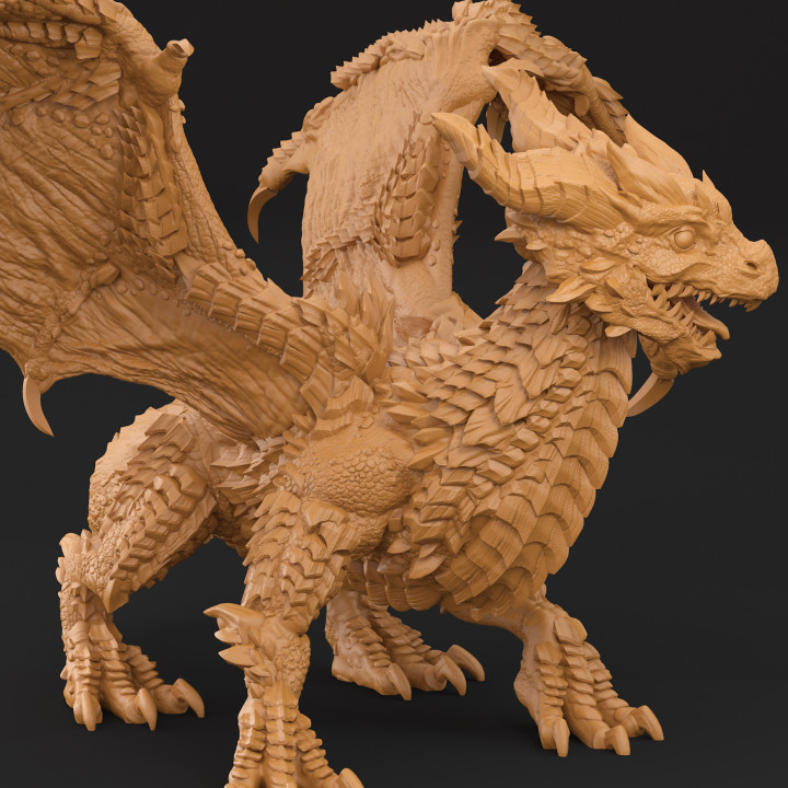 3D Printable Pseudodragon by 3DArtGuy