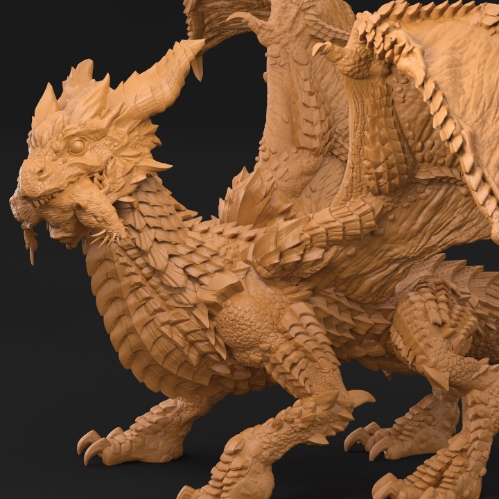 3D Printable Pseudodragon by 3DArtGuy