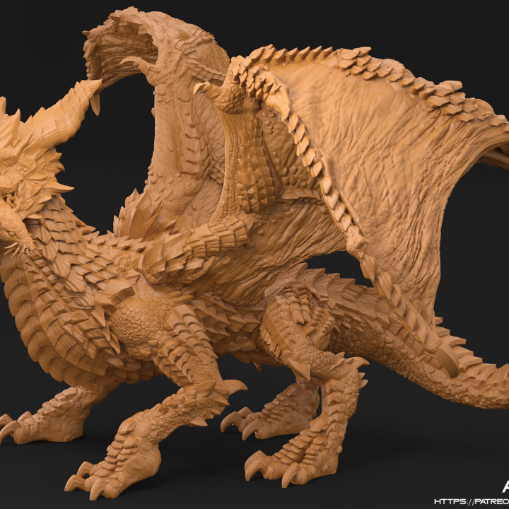 3D Printable Pseudodragon by 3DArtGuy