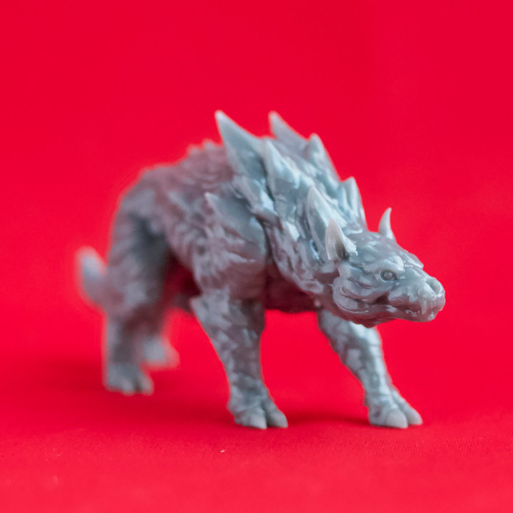 3D Printable Stalking Hellhound - Tabletop Miniature (Pre-Supported) by ...