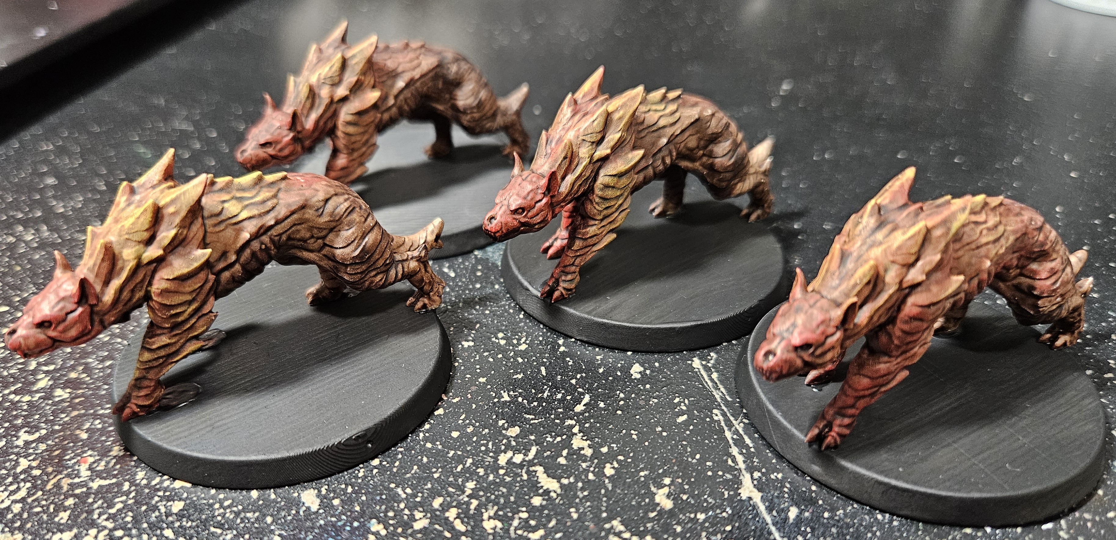 3D Printable Stalking Hellhound - Tabletop Miniature (Pre-Supported) by ...