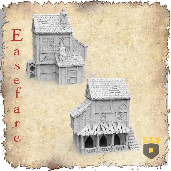3D Printable Easefare - stables by 3Dlayeredscenery