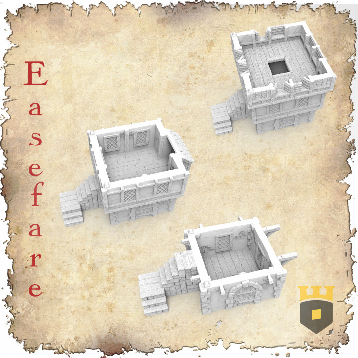 3D Printable Easefare - Carpenters house by 3Dlayeredscenery