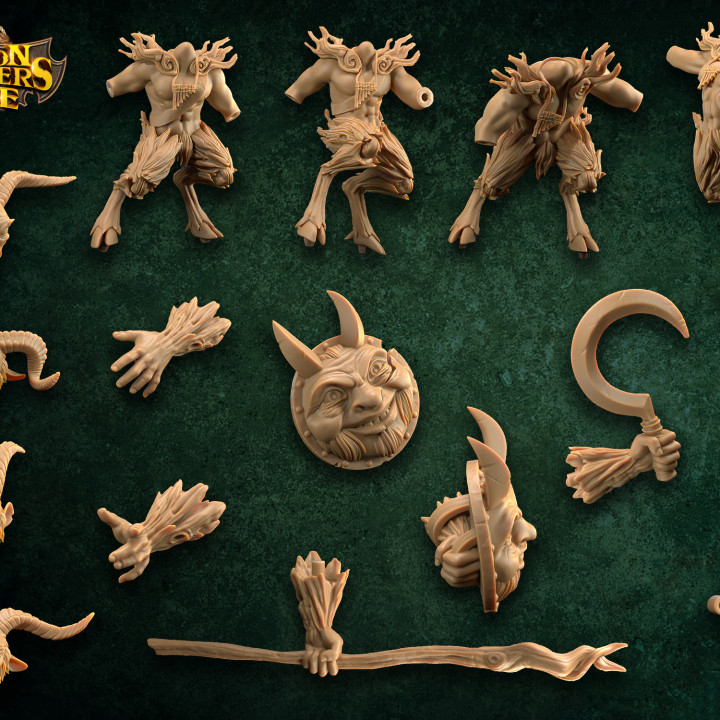 3D Printable Fauns - Modular Fauns - Presupported by The Dragon ...