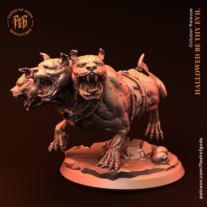 3D Printable Cerberus by Flesh of Gods