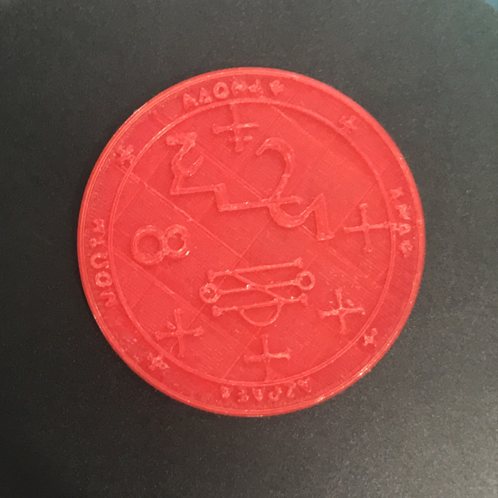 3D Printable seal of Azrael pendent by Absolutesuit