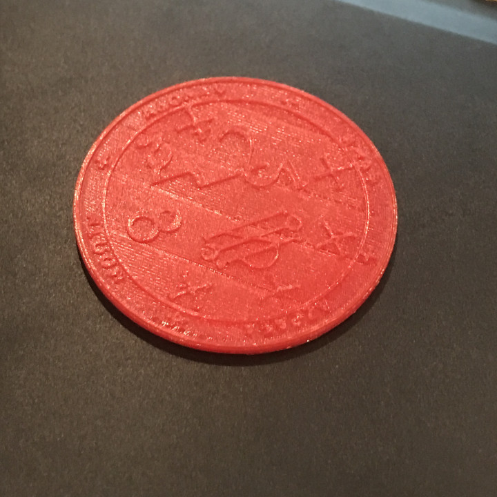 3D Printable seal of Azrael pendent by Absolutesuit