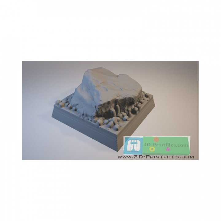 3D Printable 76x miniatures Bases "Rock" (STL Files) by 3D-Printfiles