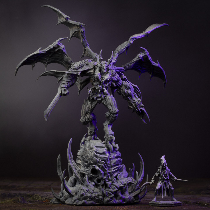 3D Printable Skragoth Demon Prince | Hellspawn | Demons by Bestiarum ...