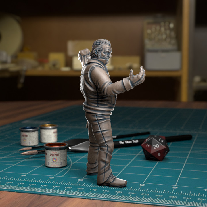 3D Printable The Monk [Pre-Supported] by TytanTroll Miniatures