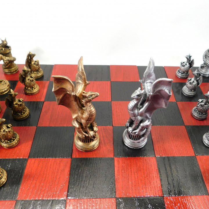 3D Printable Dragon Chess!: The complete set by Louise Driggers