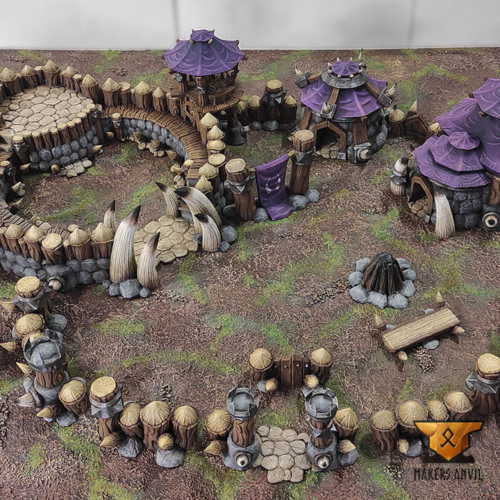 3D Printable Orc Camp - Full Set by Makers Anvil