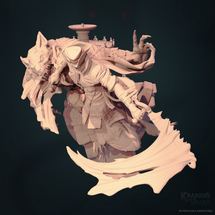 3D Printable Hunter of the Accursed by Kraken's Vault