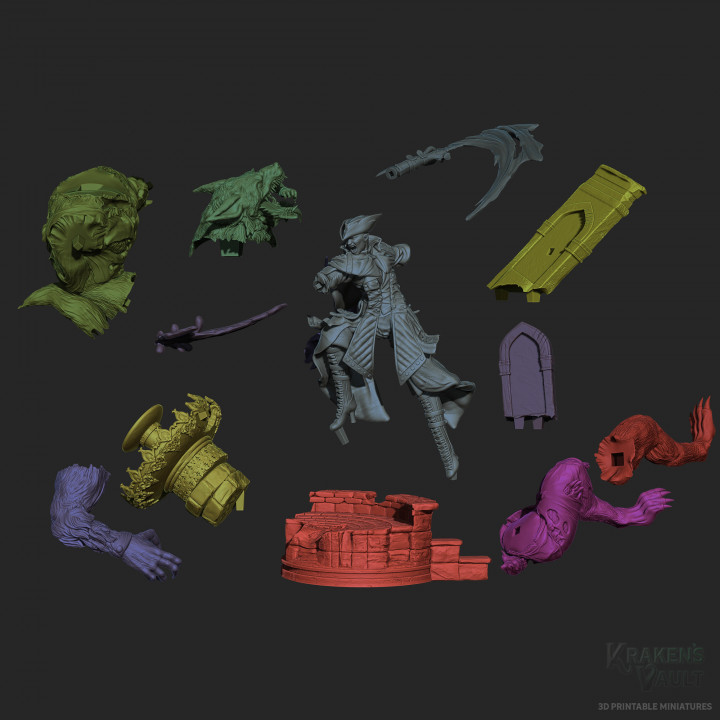 3D Printable Hunter of the Accursed by Kraken's Vault