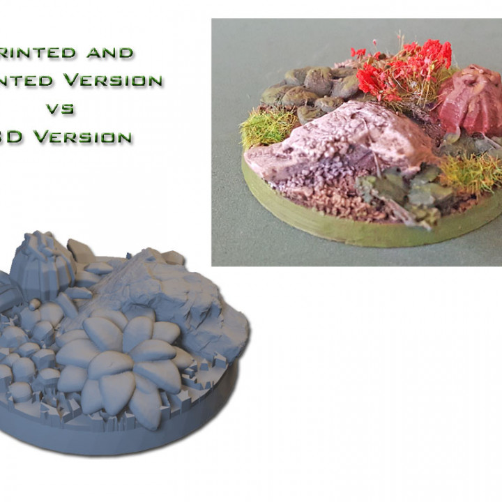 3D Printable 70x miniatures Base Set "Wood / Jungle" (STL Files) by 3D ...