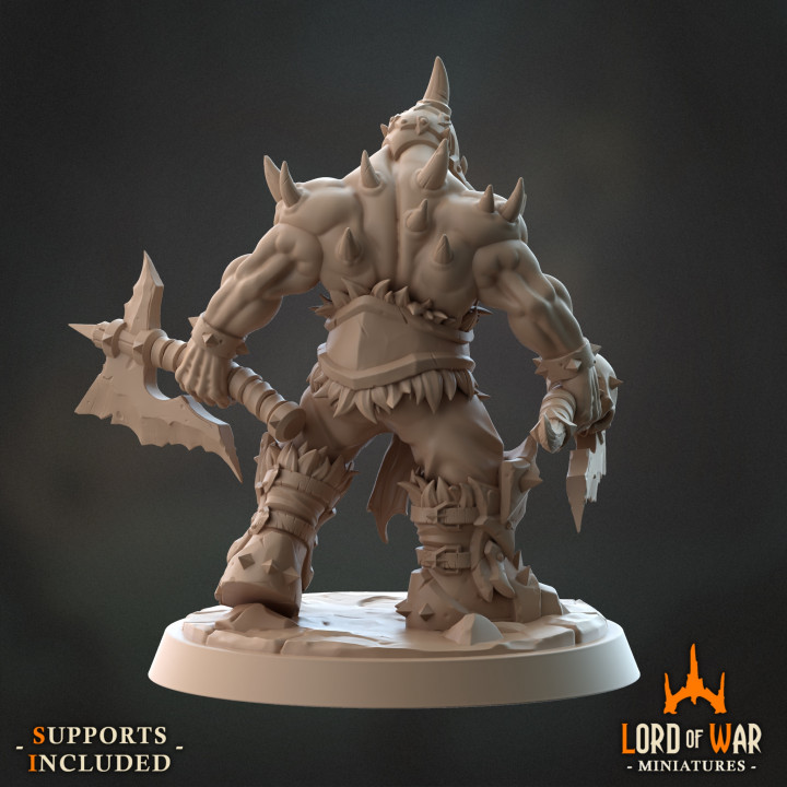 3D Printable Orc Bundle Modular (Presupported) by Lord of War Miniatures