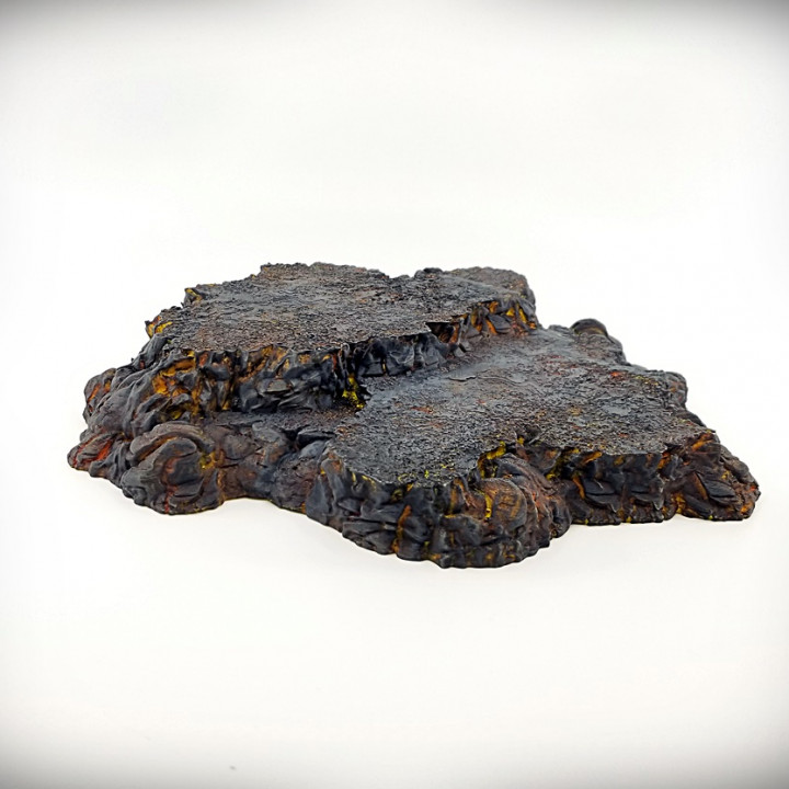 3D Printable Stepped Hill A: Stepped Hills Terrain Set by Terrainify