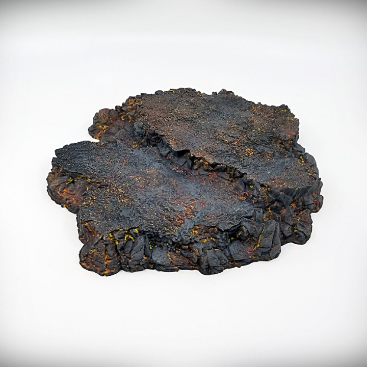 3D Printable Stepped Hill A: Stepped Hills Terrain Set by Terrainify