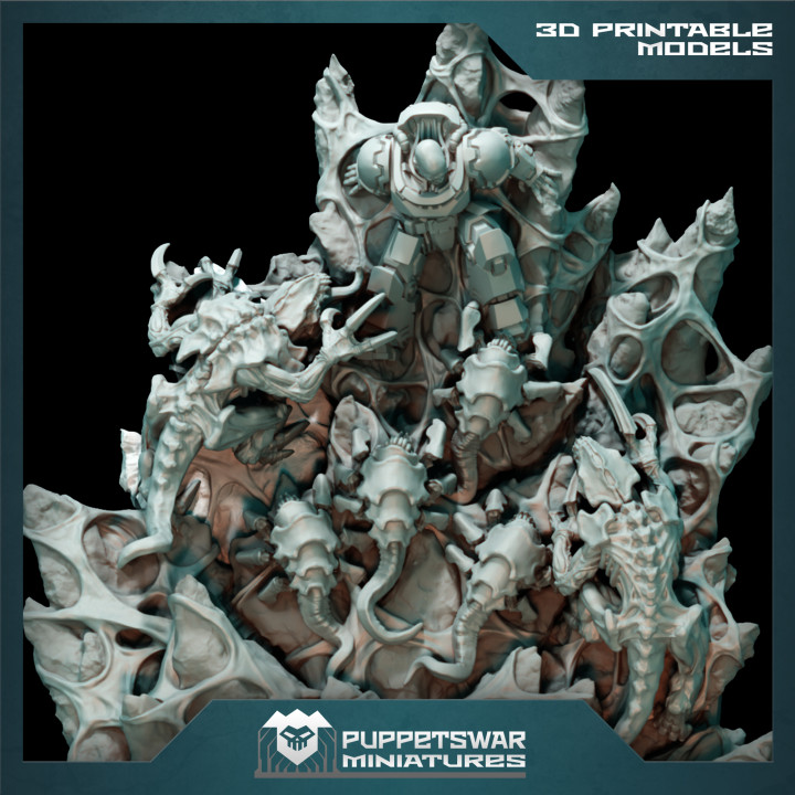 3D Printable Bug Diorama by Puppetswar Miniatures