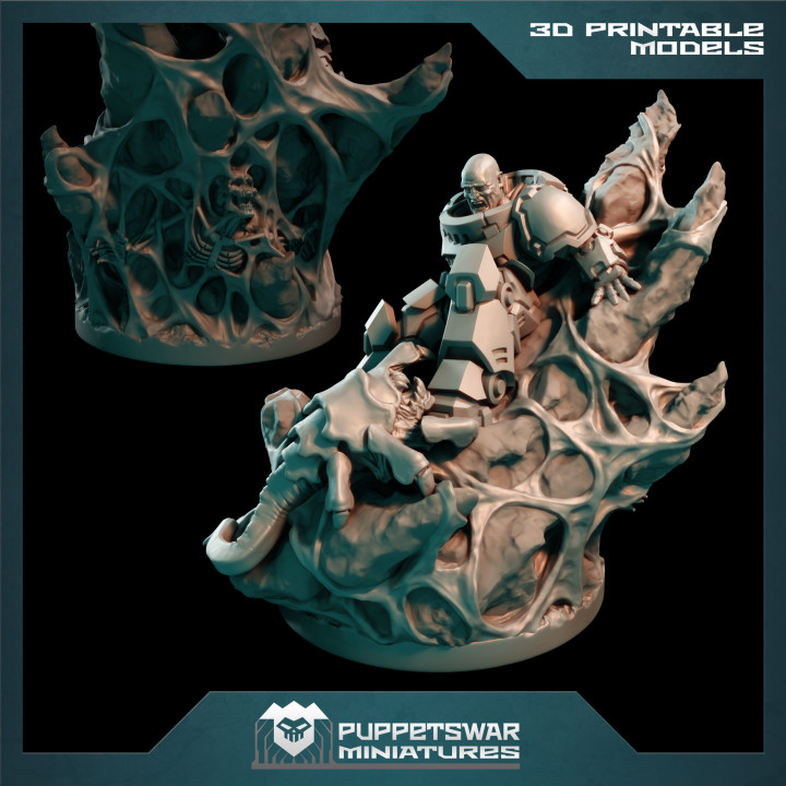 3D Printable Bug Diorama by Puppetswar Miniatures