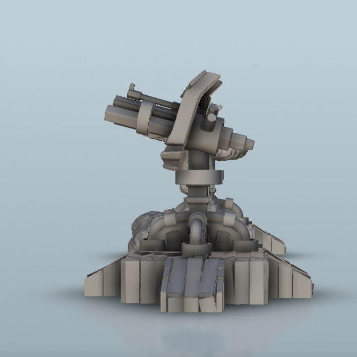 3D Printable Shield turret (+ destroyed version) - Science fiction SF ...