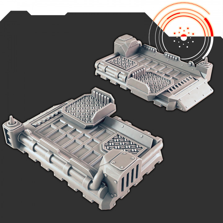 3D Printable Sci-fi Vehicles: Hover Transport Platform [Support-free ...