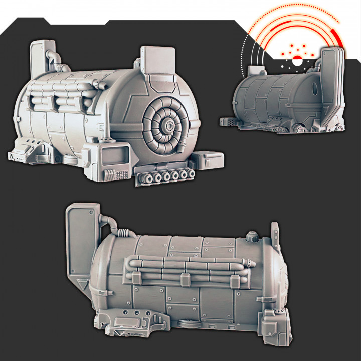 3D Printable Sci-fi Vehicles: Hover Fuel Tanker [Support-free] by Evan ...