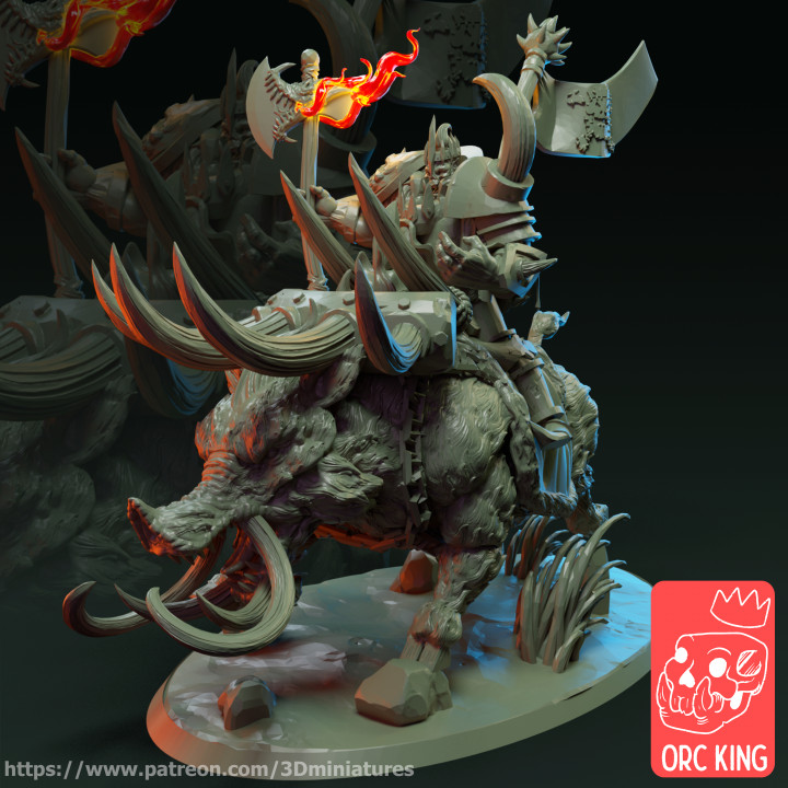 3D Printable Orc King by Orc King Studio