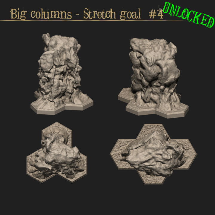 3D Printable Big organic column by z.axis.factory